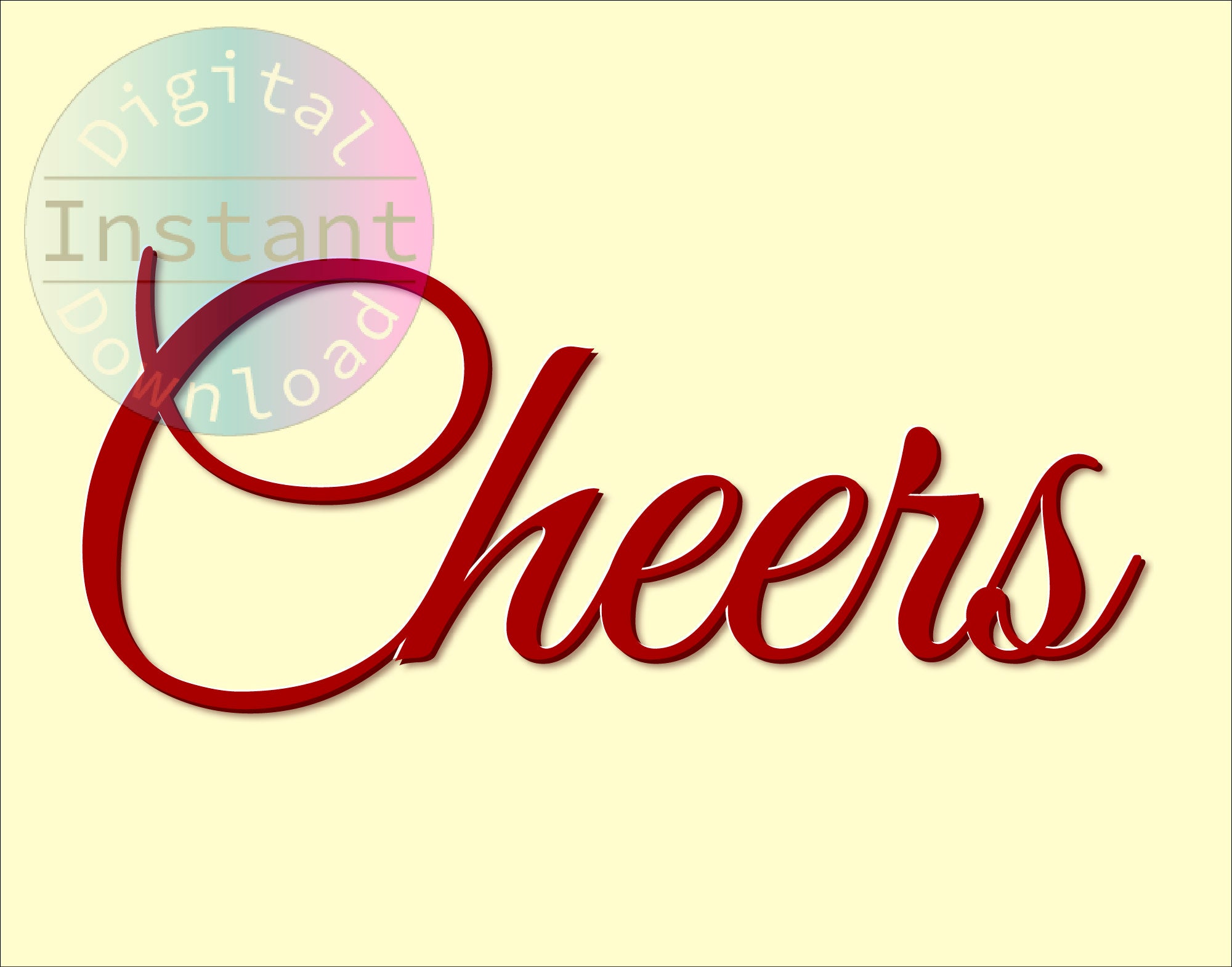 Cheers Bar Sign, Toast Wall Art (digital Download) - Etsy