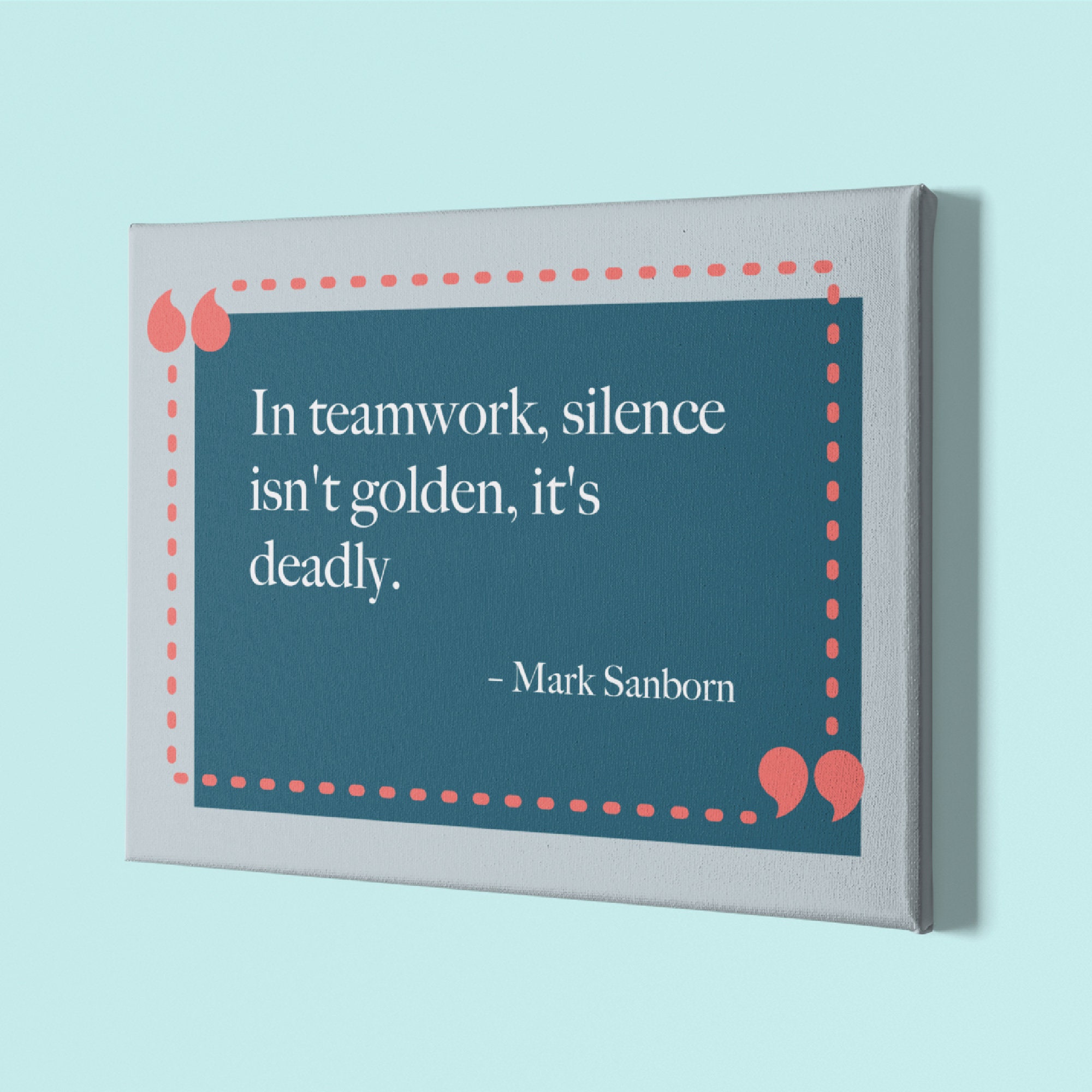 Teamwork Motivational Quotes Office Decor, Workplace Cubicle Wall Art ...