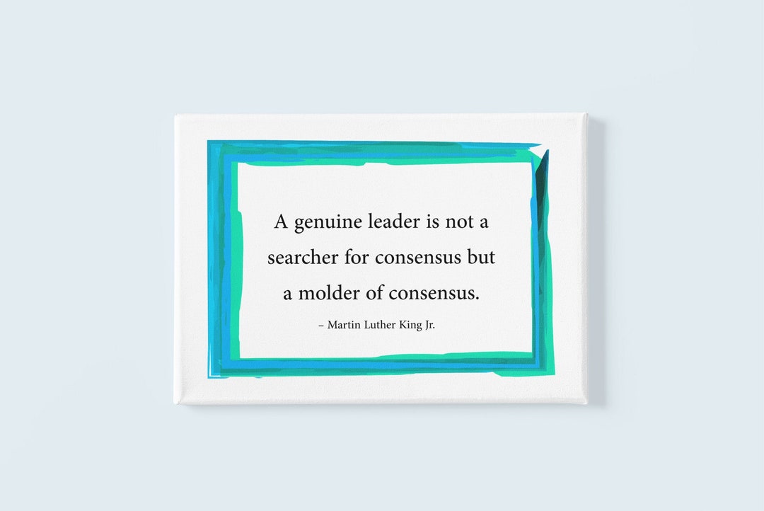 Martin Luther King Jr. Quote Print, Leadership Office Decor (digital ...
