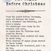 Vintage Christmas Print Twas the Night Before Christmas Poem - Etsy