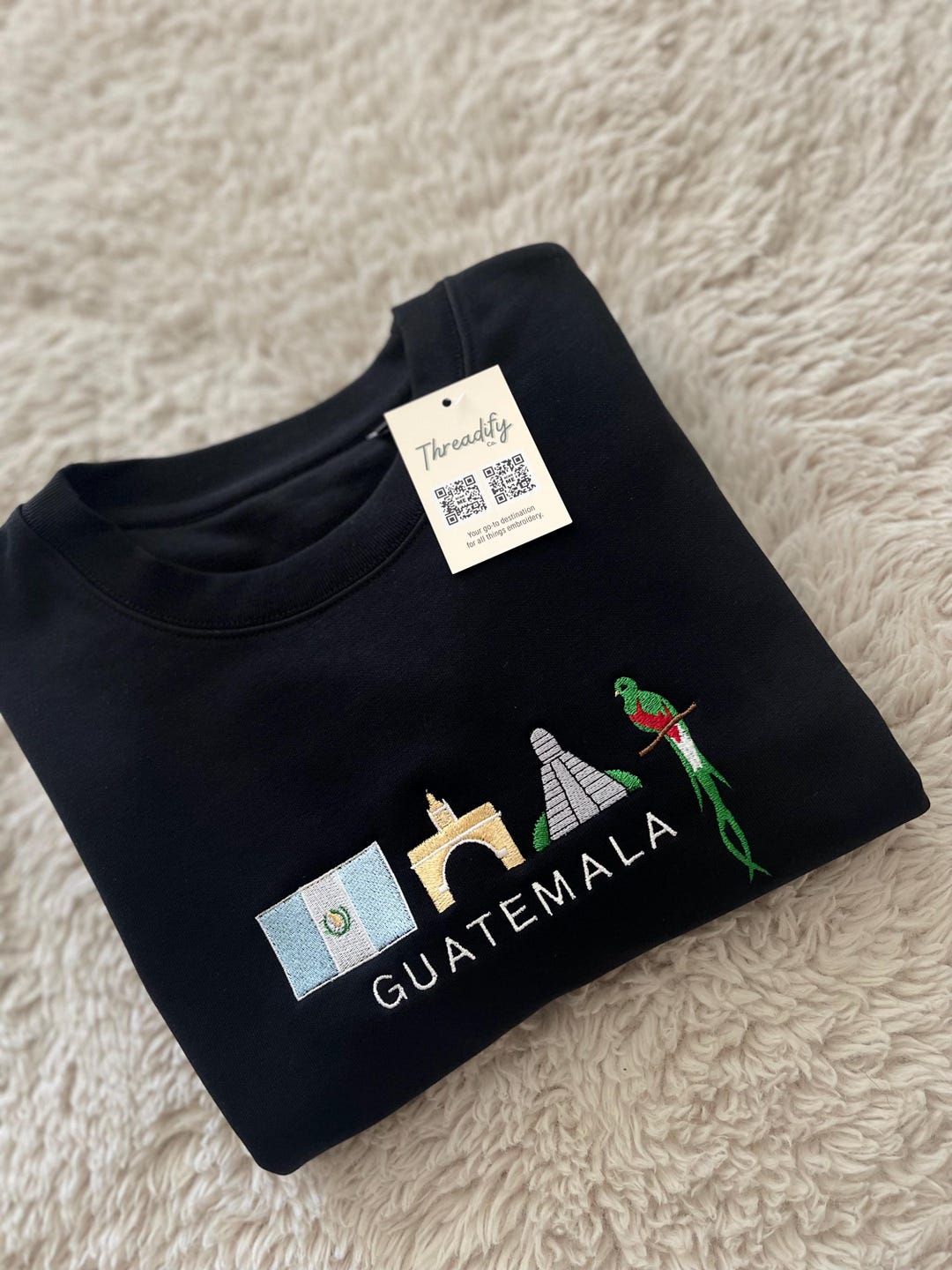 Guatemala Embroidered Sweatshirt - Etsy