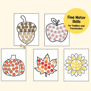 Toddler Printable Activities Fall Dot Marker Pages Preschool Activity ...