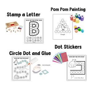 Winter Dot Marker Printable Activities Winter Dot Art Play Dough Mat ...