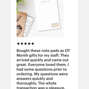 Personalized Occupational Therapy Gift, Custom Name for OT Gift, Sticky ...