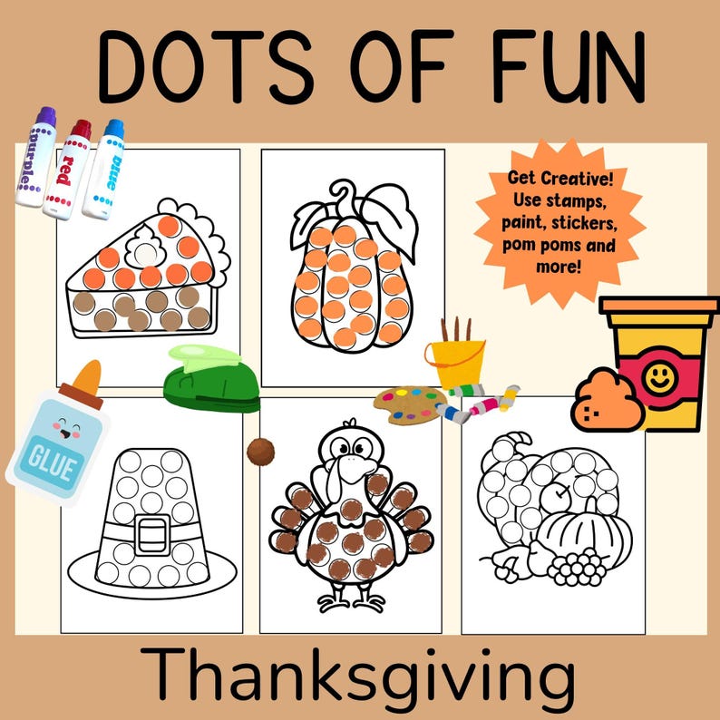 Toddler Printable Activities Playdough Mat Toddler Dot Marker Coloring ...