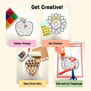 Preschool Worksheets Fall Dot Marker Activity Fine Motor Skills Cutting ...