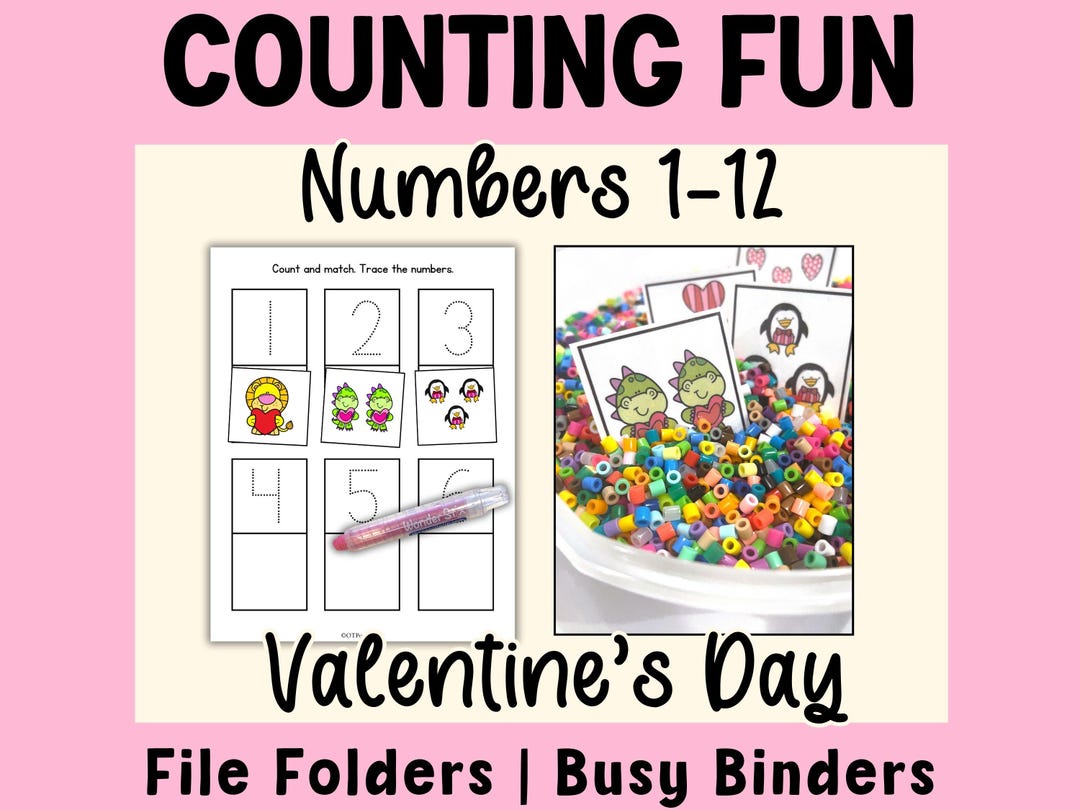 Valentine's Day Preschool Activities Preschool Math Activity Toddler ...