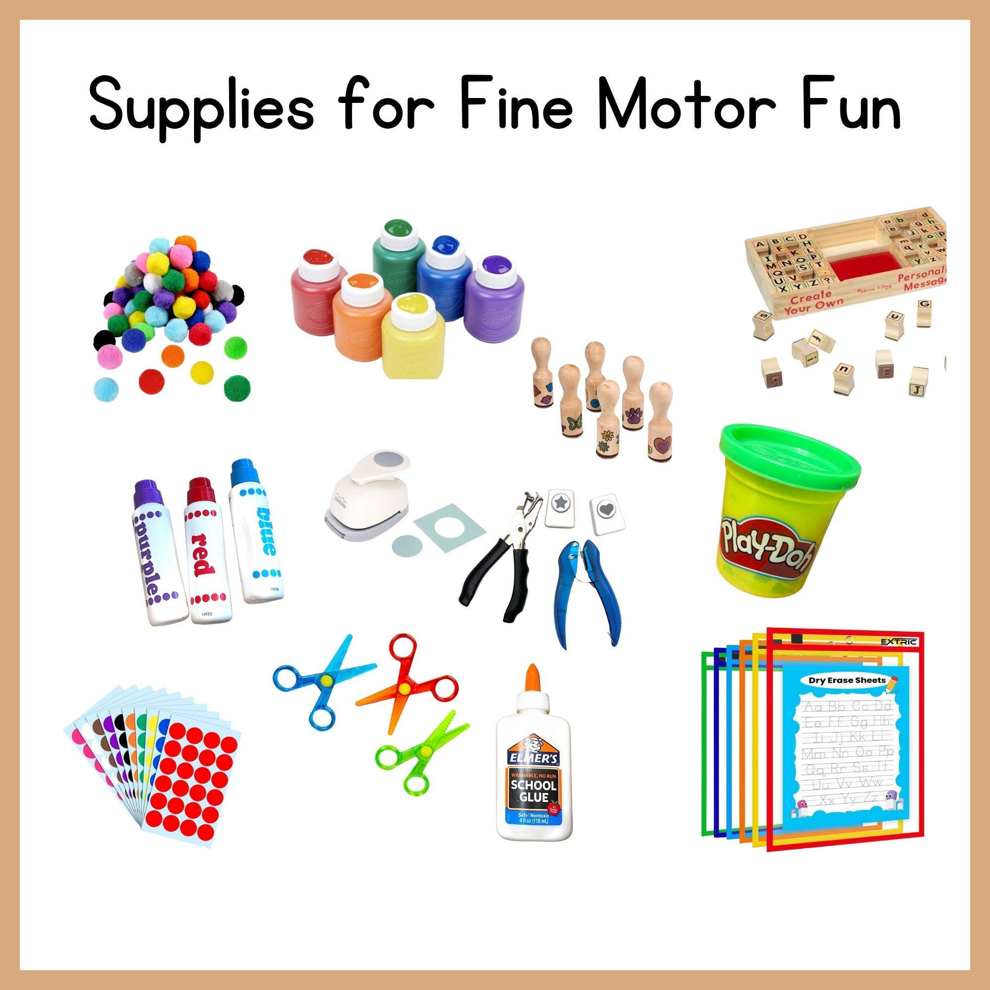 Toddler Printable Activities Playdough Mat Toddler Dot Marker Coloring ...