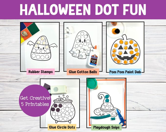 Dot Sticker Activity, Toddler Craft, Fine Motor Skills, Printable ...