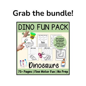 Dinosaur Toddler Printable Activities Dinosaur Dot Marker Play Dough ...