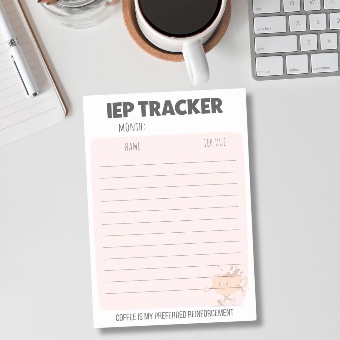 IEP Tracker Post-it® Note Pad IEP Organization Notepad IEP Planner ...