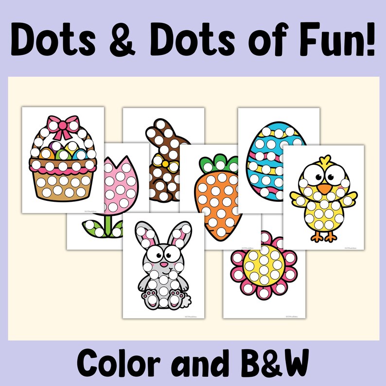 Spring Dot Marker Printable Activity Worksheets Preschool Numbers Prek ...