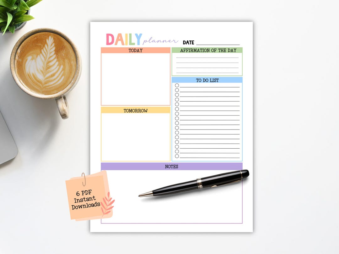 IEP and Daily Schedule Printable Organizer Weekly Planner Schedule ...