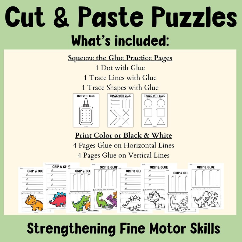 Dinosaur Printable for Kindergarten Preschool Dinosaur Learning ...
