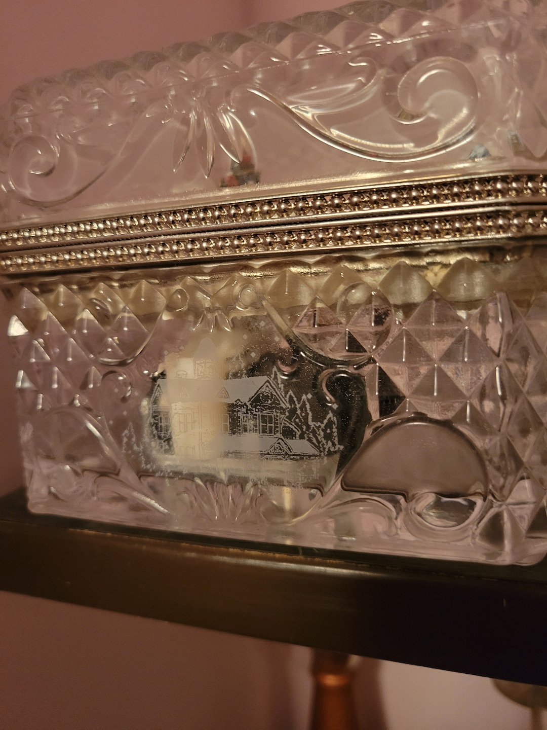 Thomas Kinkade Holiday Crystal Music Box. - Etsy