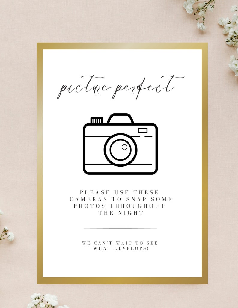 Camera Wedding Sign - Etsy