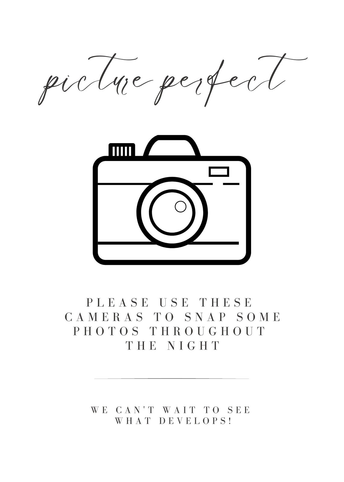 Camera Wedding Sign - Etsy