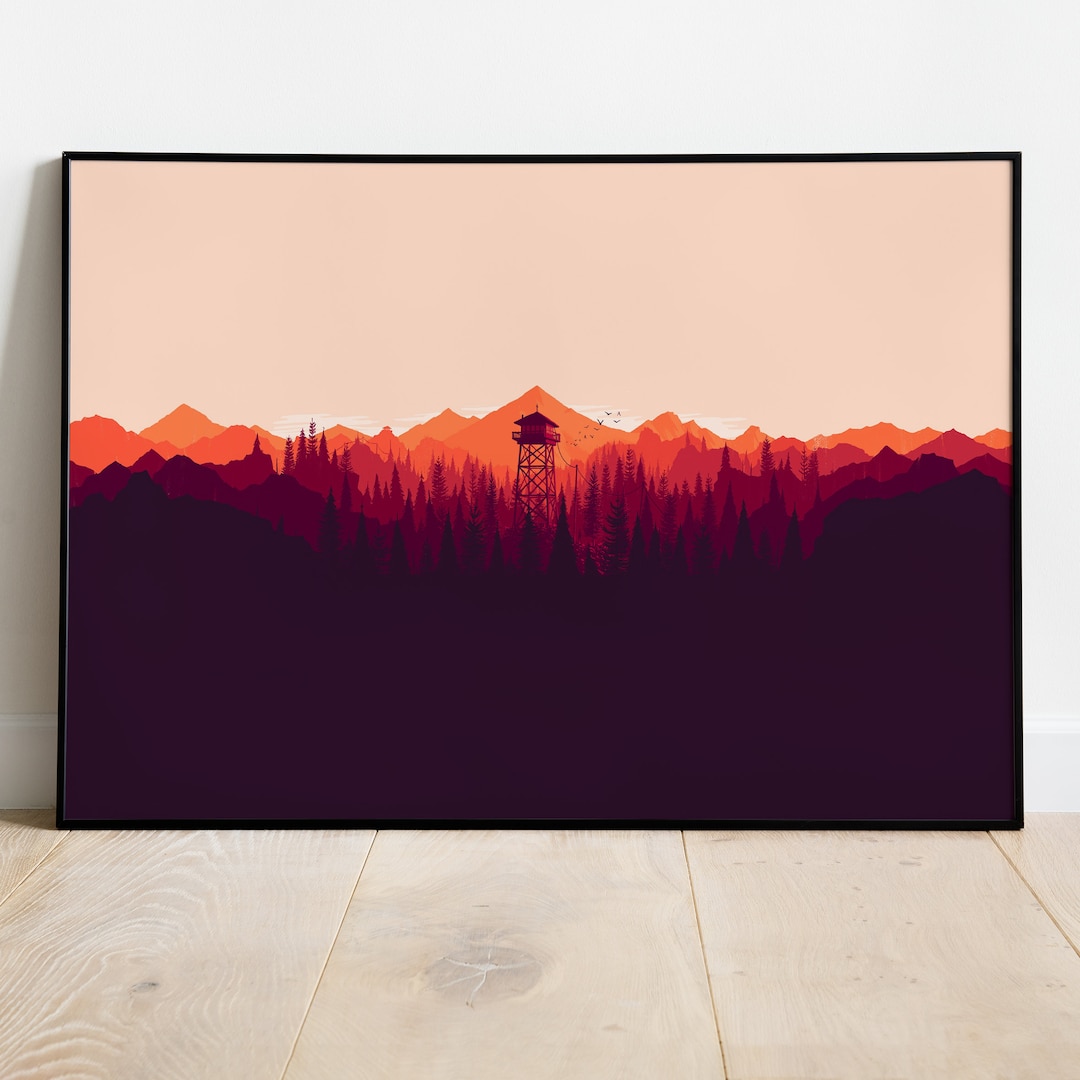 Firewatch Poster, Game Print, Wall Art, Gift for Gamers - Etsy