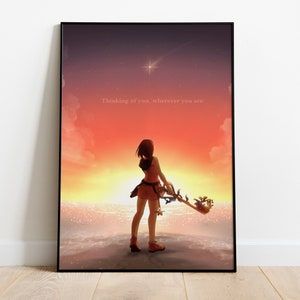 Kingdom Hearts Poster, Game Print, Wall Art, Gift for Gamers #2 - Etsy