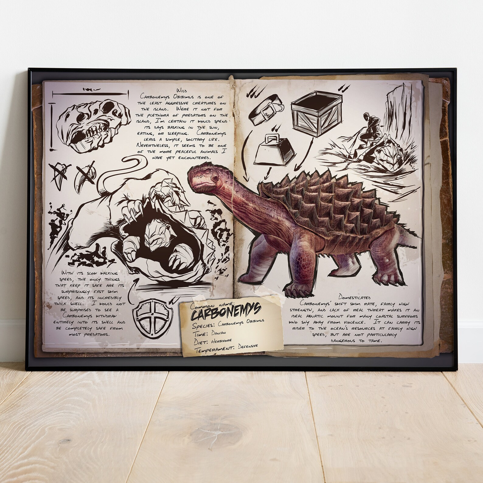 Ark Survival Dossiers Poster, Game Print, Wall Art, Gift for Gamers - Etsy