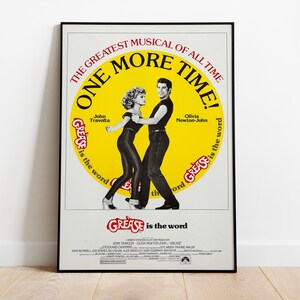 Grease Poster, Movie Print, Wall Art, Gift for Film Fans - Etsy