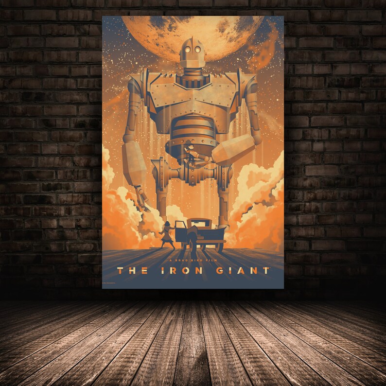 The Iron Giant Poster Cartoon Wall Art Rolled Fine Art - Etsy Australia