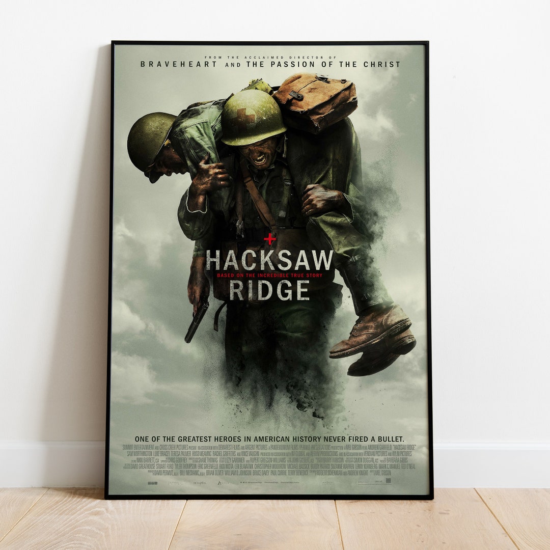 Hacksaw Ridge Poster, Movie Print, Wall Art, Gift for Film Fans - Etsy