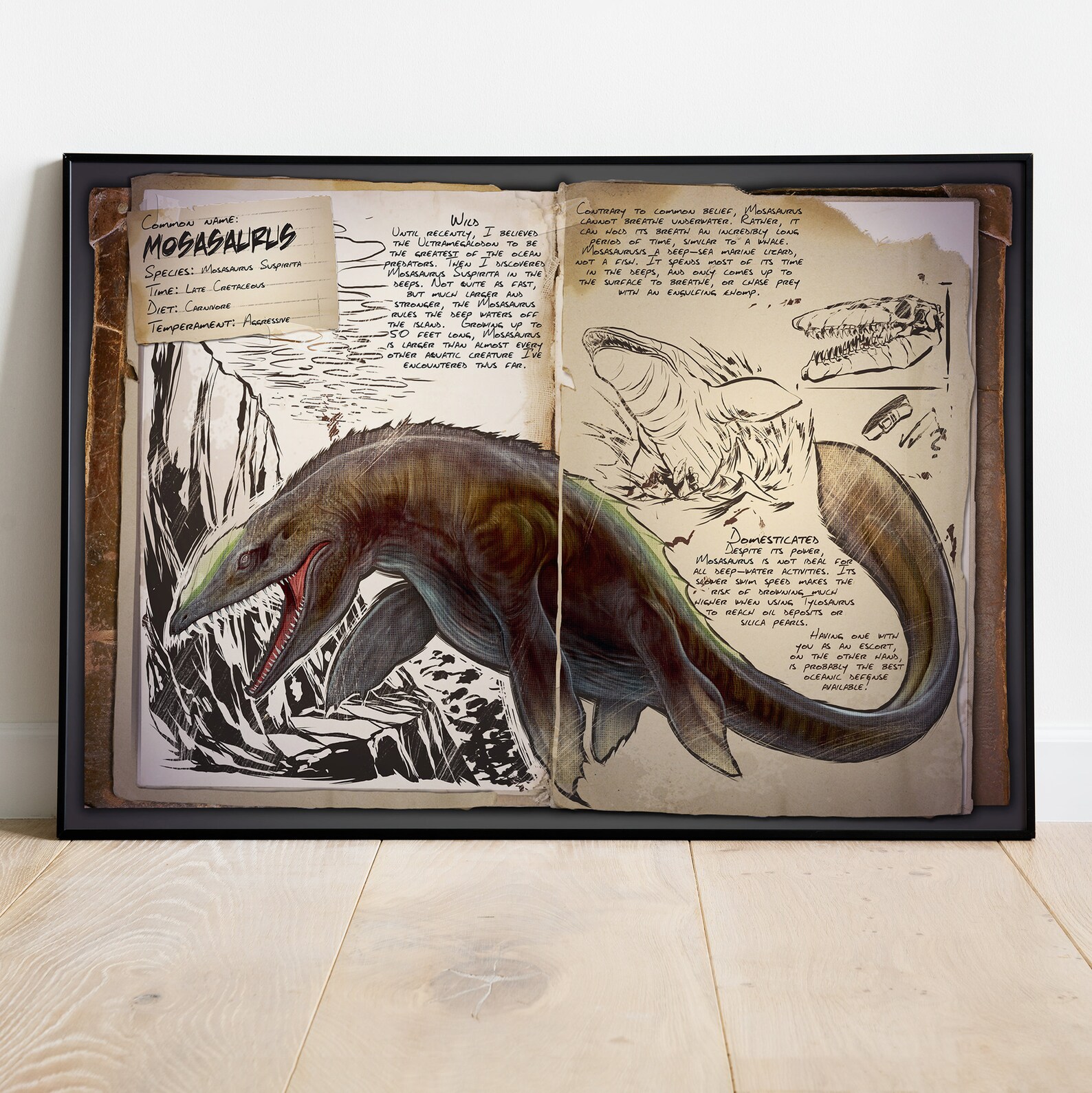 Ark Survival Dossiers Poster, Game Print, Wall Art, Gift for Gamers #5 ...
