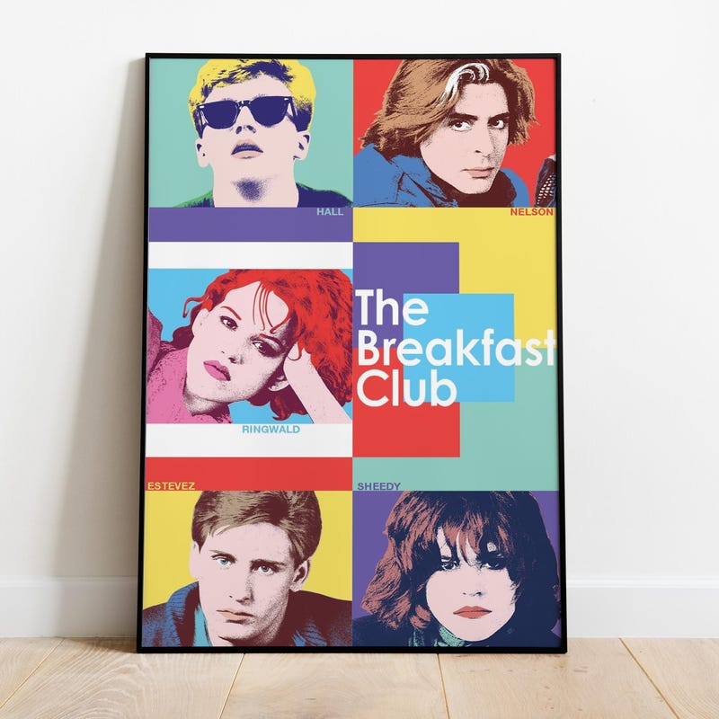 The Breakfast Club Poster - Etsy