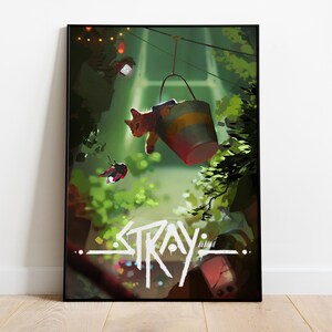 Stray Poster, Game Print, Wall Art, Gift for Gamers - Etsy