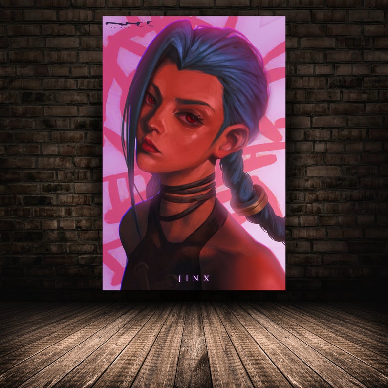 Arcane Poster Cartoon Wall Art Rolled Canvas Print - Etsy