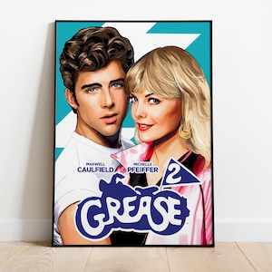 Grease Poster, Movie Print, Wall Art, Gift for Film Fans - Etsy