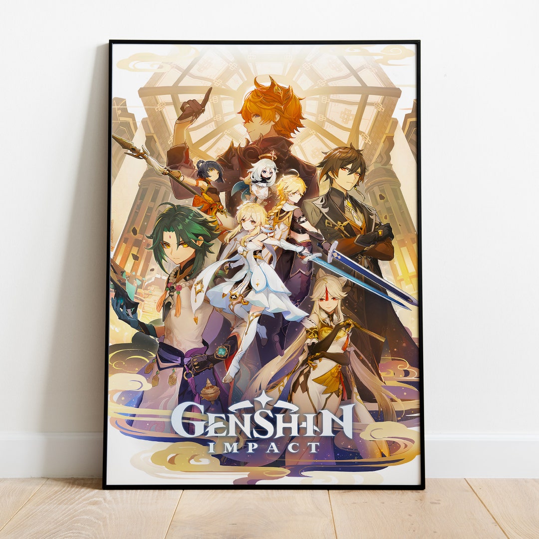 Genshin Impact Poster, Game Print, Wall Art, Gift for Gamers #3 - Etsy
