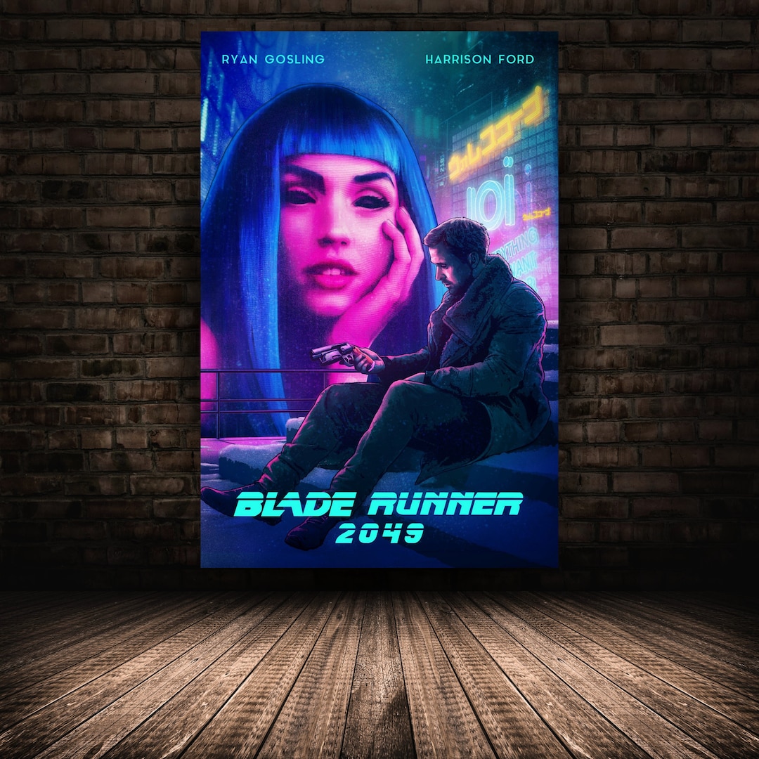 Blade Runner 2049 Poster, Ryan Gosling Wall Art, Harrison Ford Rolled ...