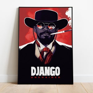 Django Unchained Poster, Movie Print, Wall Art, Gift for Film Fans - Etsy