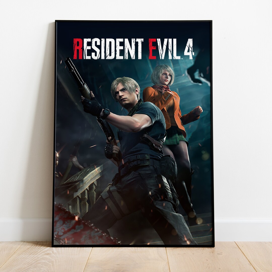 Resident Evil 4 Poster, Game Print, Wall Art, Gift for Gamers - Etsy