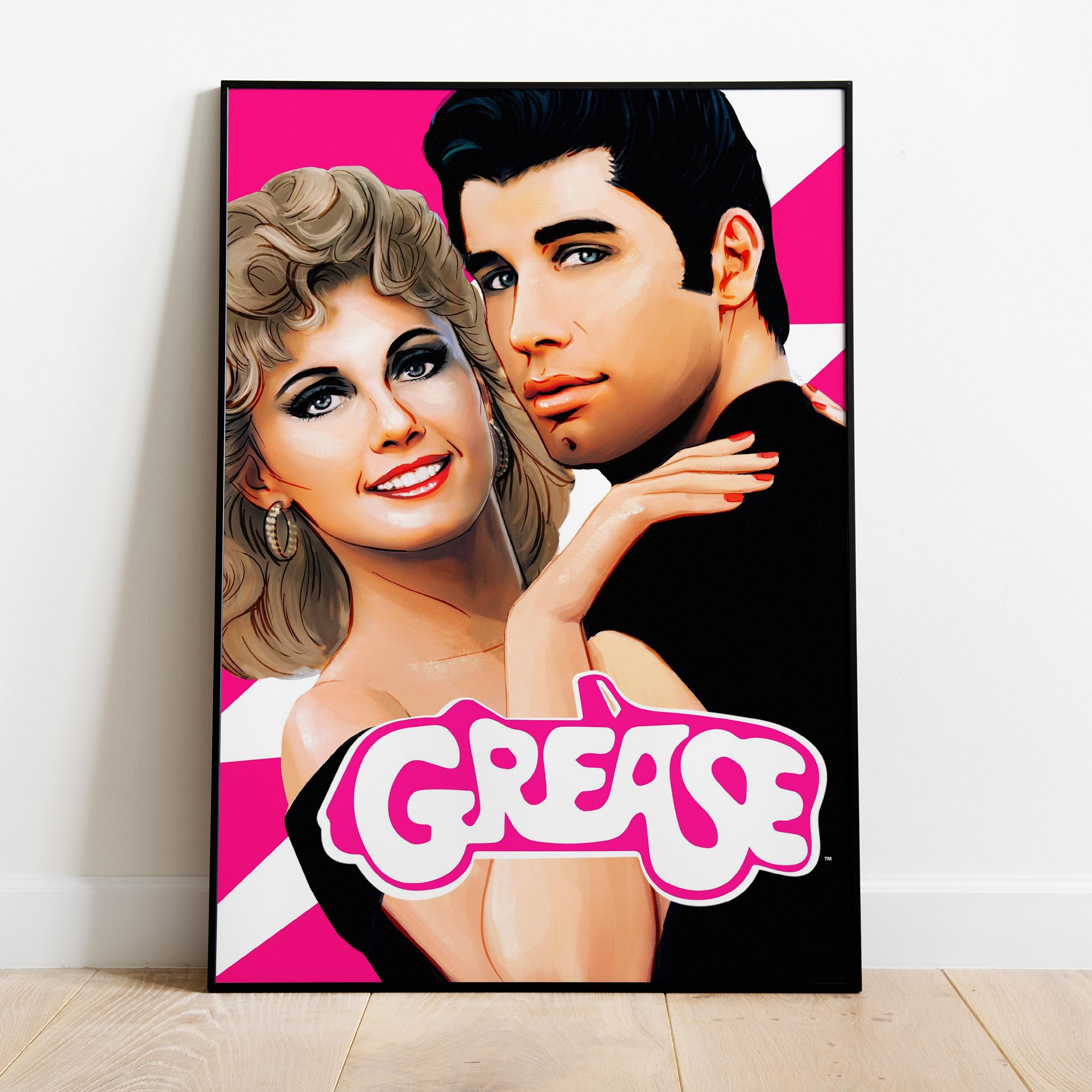 Grease Poster, Movie Print, Wall Art, Gift for Film Fans - Etsy
