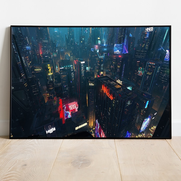 Cyberpunk Wall Art - Etsy