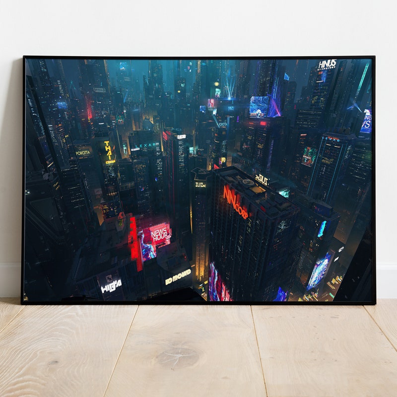 Cyberpunk Wall Art - Etsy