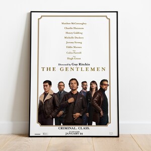 The Gentlemen Poster, Movie Print, Wall Art, Gift for Film Fans - Etsy