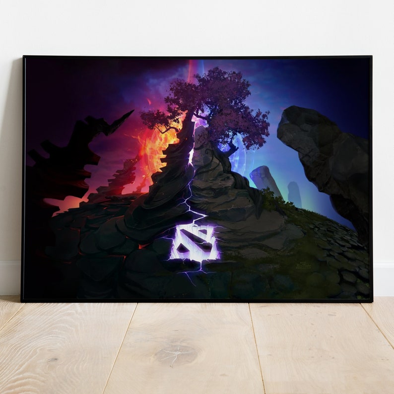 Dota 2 Poster, Game Print, Wall Art, Gift for Gamers #3 - Etsy
