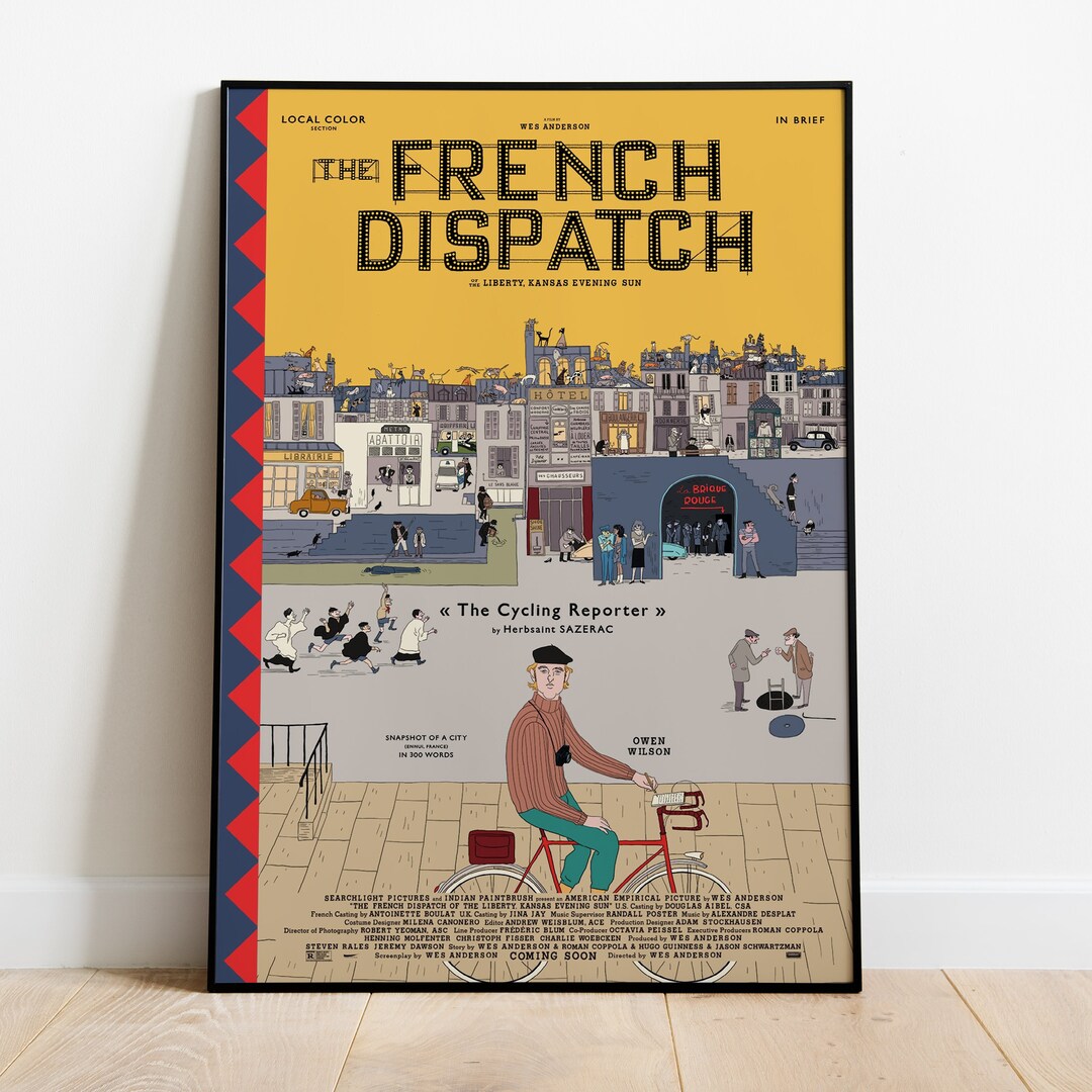 The French Dispatch Poster, Movie Print, Wall Art, Gift for Film Fans ...