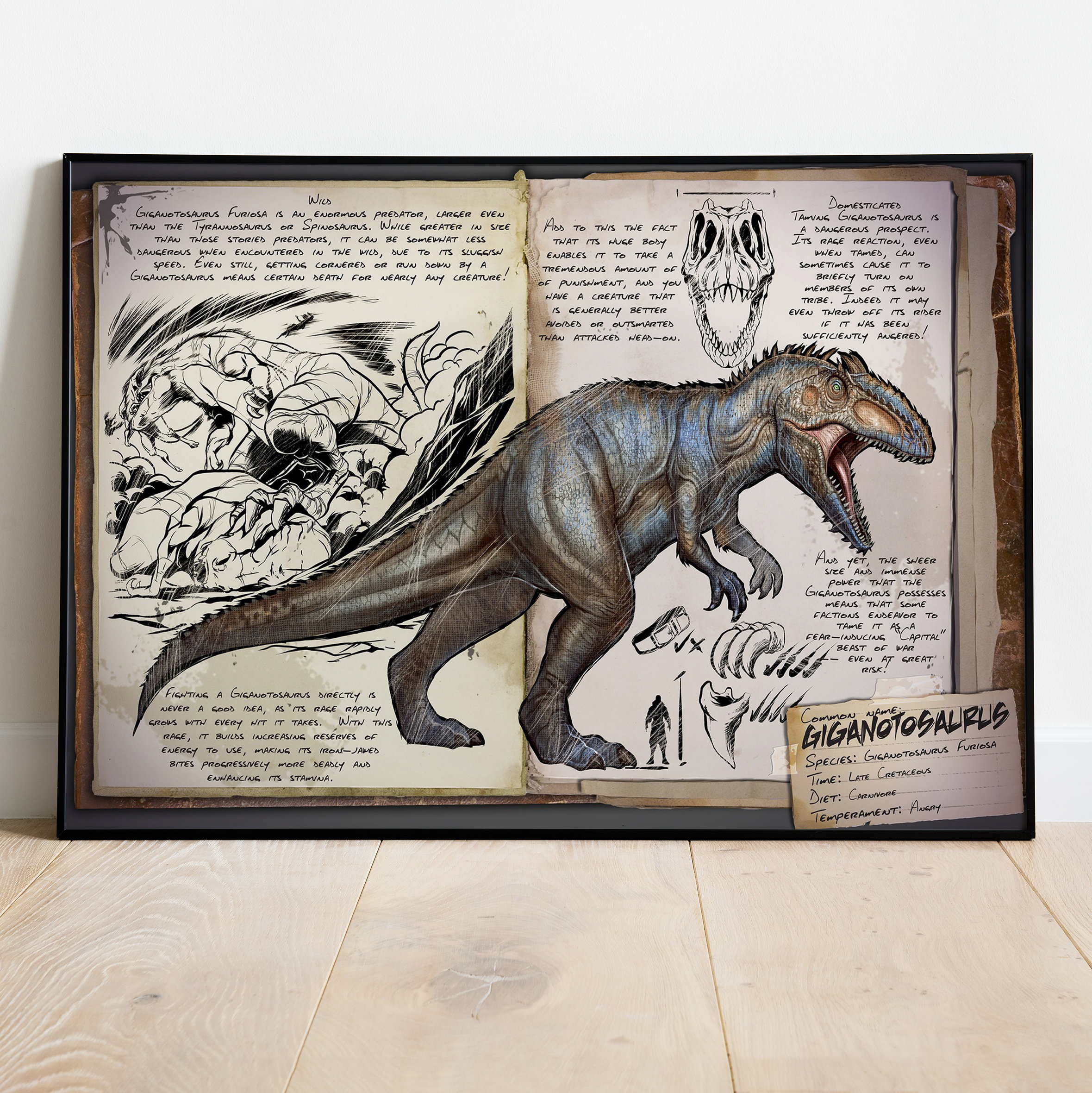 Ark Survival Dossiers Poster, Game Print, Wall Art, Gift for Gamers #3 ...