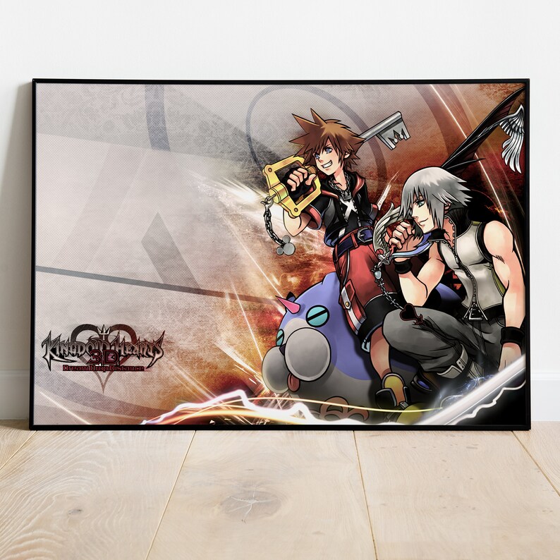 Kingdom Hearts Poster, Game Print, Wall Art, Gift for Gamers - Etsy