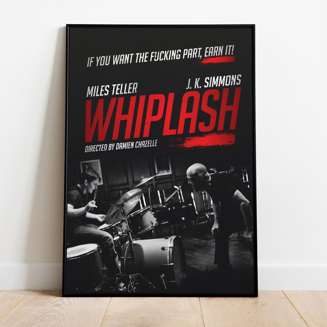 Whiplash Poster, Movie Print, Wall Art, Gift for Film Fans - Etsy