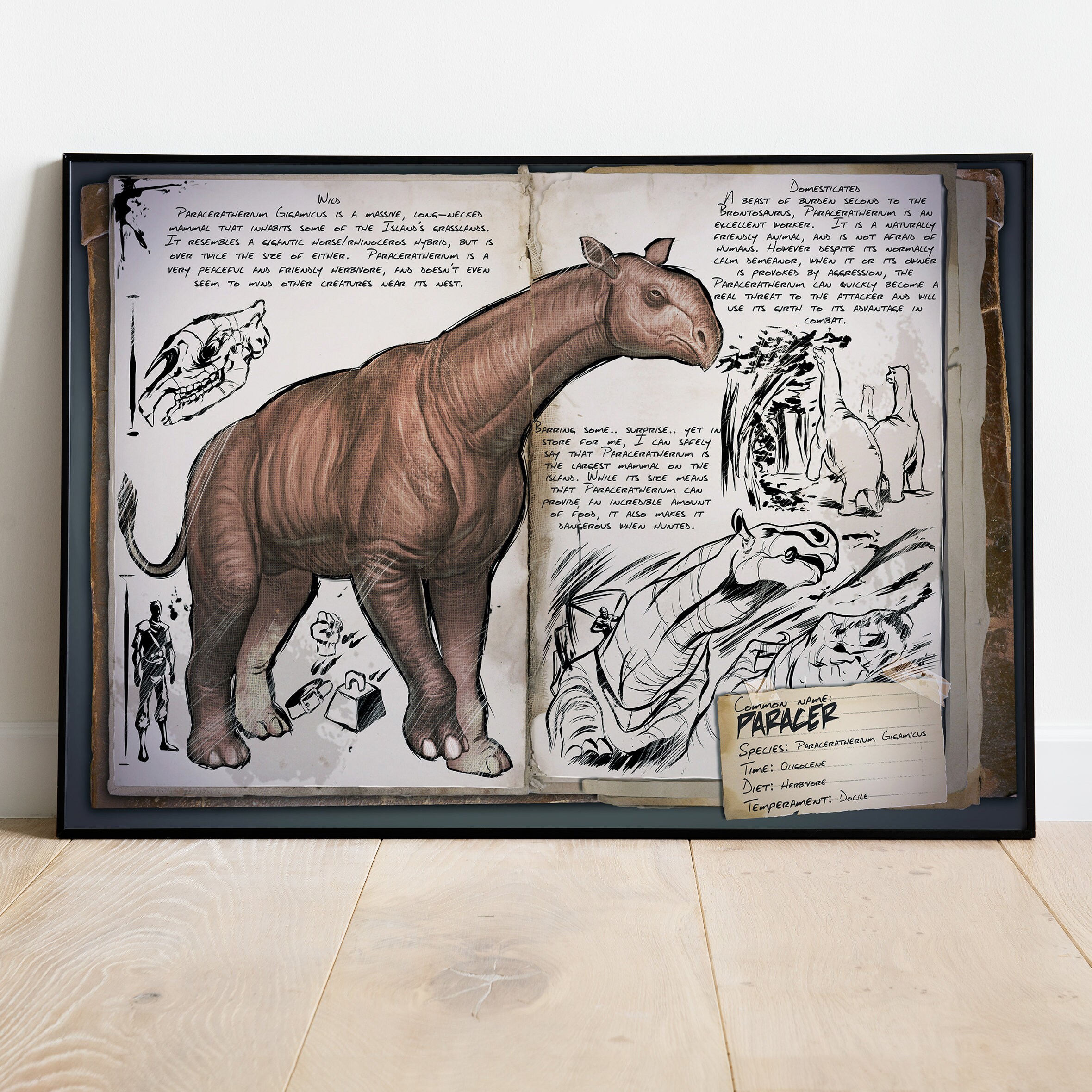 Ark Survival Dossiers Poster, Game Print, Wall Art, Gift for Gamers #5 ...