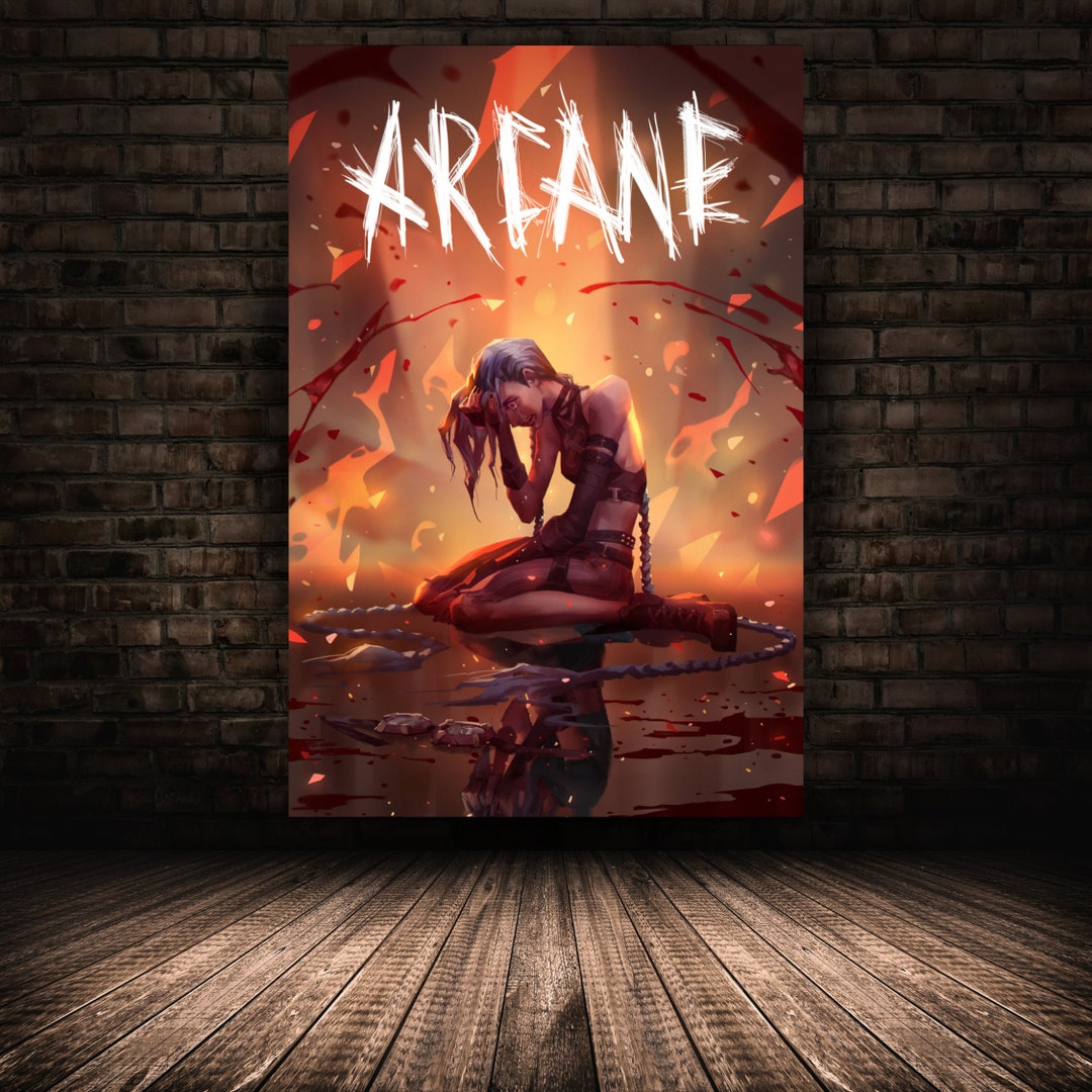 Arcane Poster Cartoon Wall Art Rolled Canvas Print - Etsy