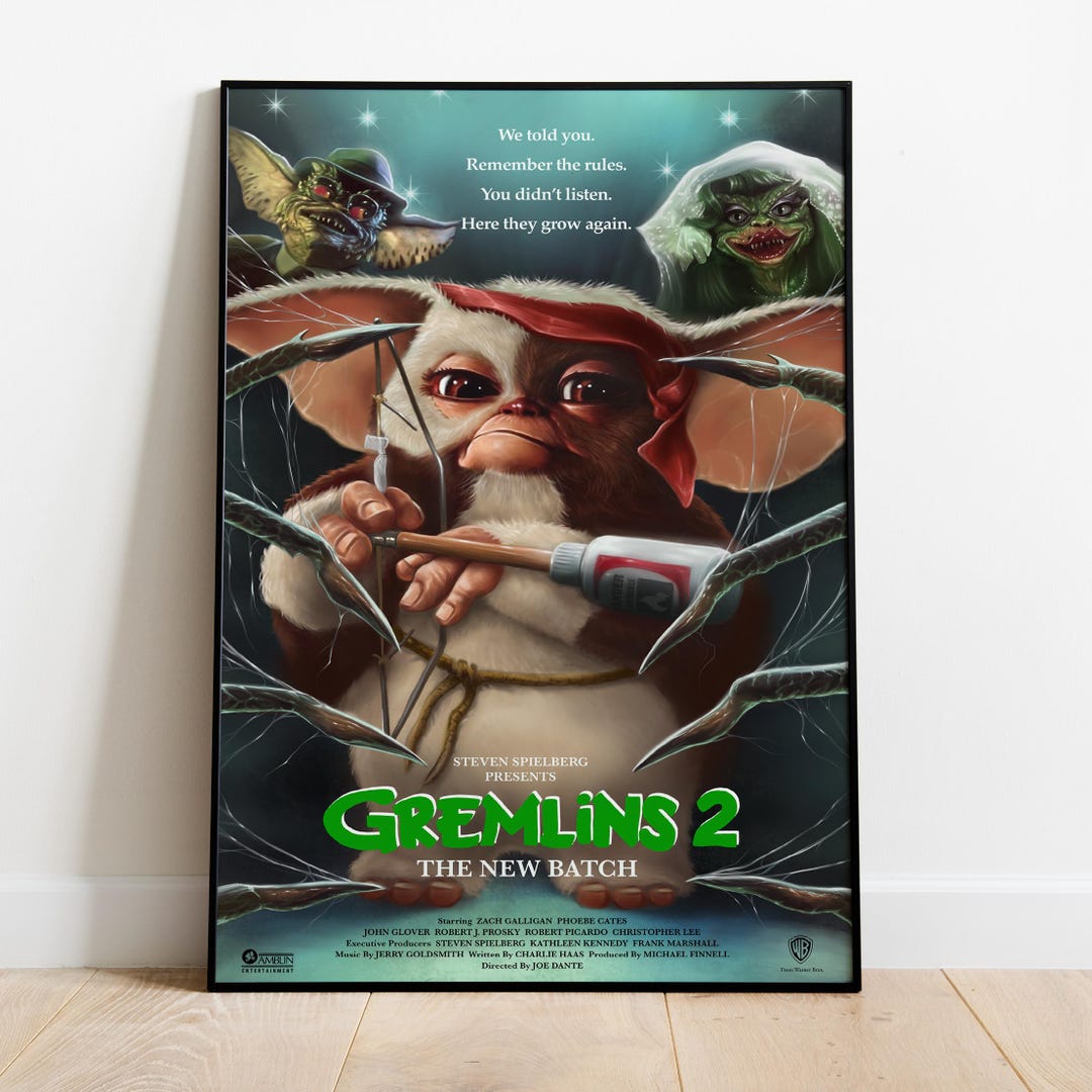 Gremlins Poster, Movie Print, Wall Art, Gift for Film Fans - Etsy