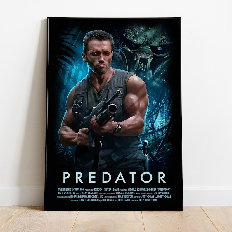 Predator Poster, Movie Print, Wall Art, Gift for Film Fans - Etsy