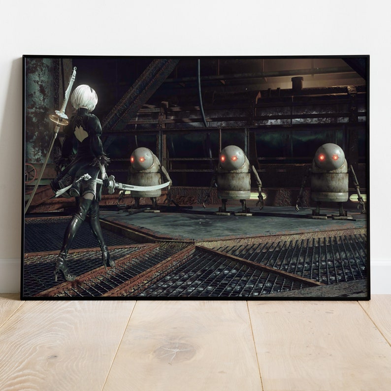Nier Automata Poster, Game Print, Wall Art, Gift for Gamers #3 - Etsy